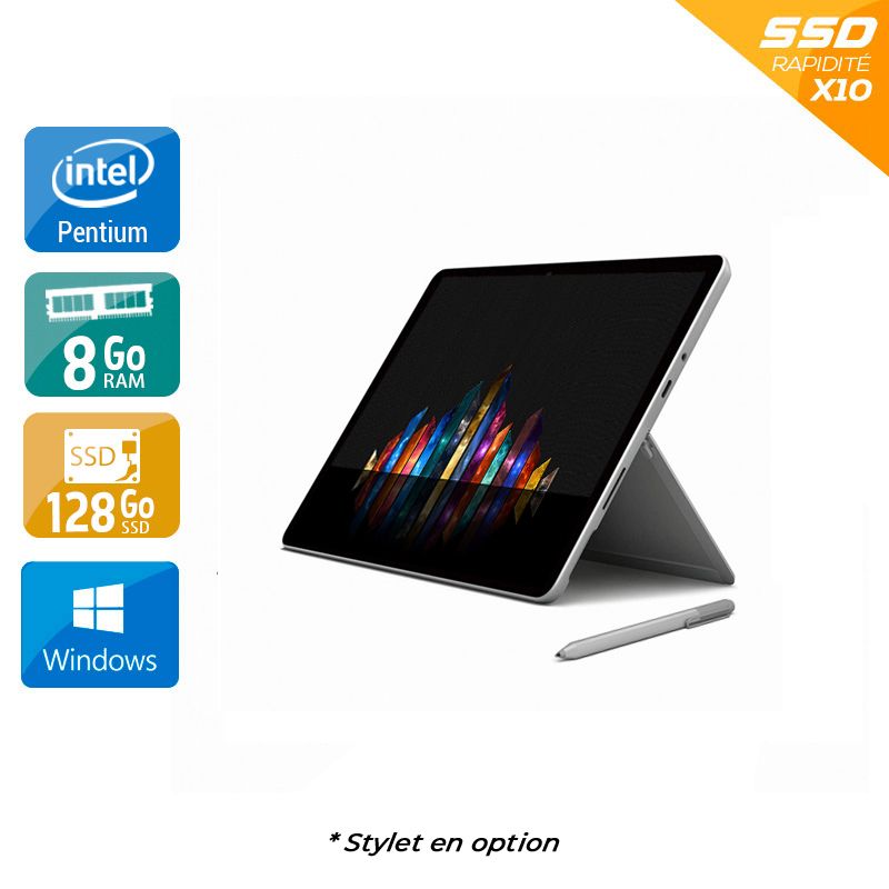 Tablette Microsoft Surface Go 1825 Pentium Gold 8Go RAM 128Go SSD Windows 10 [Reconditionné ...